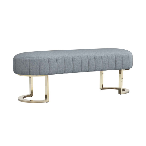 Interlude Harlow Polyester Upholstered Bench - Wayfair Canada